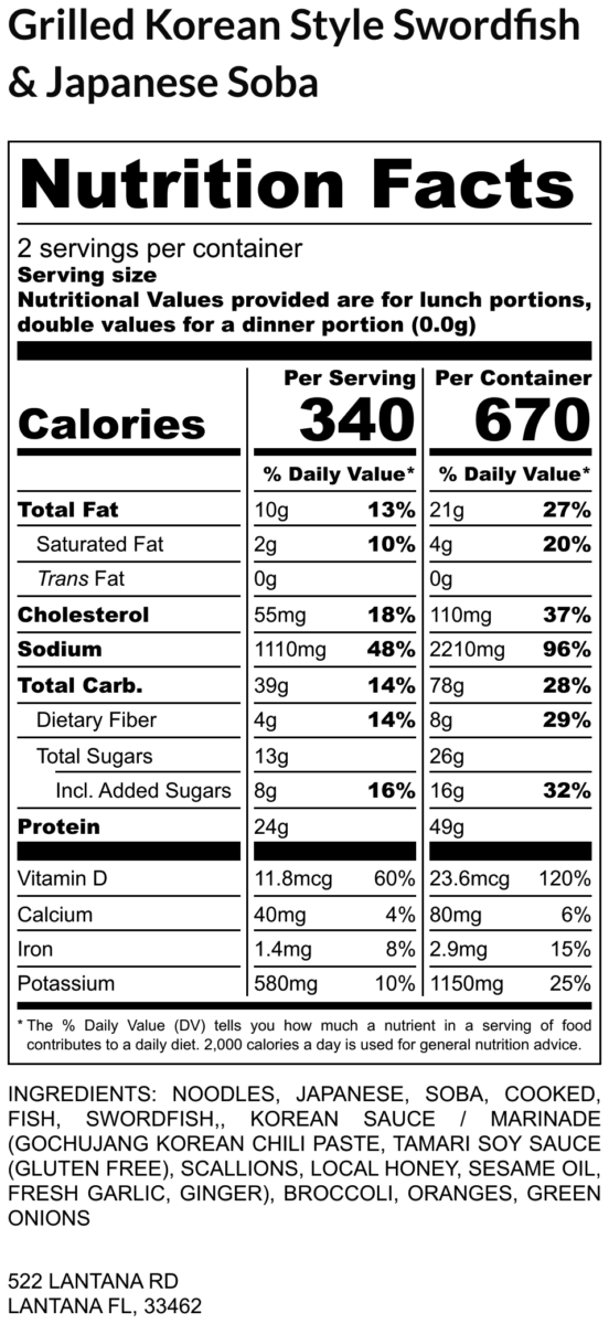 Japanese SWORDFISH Soba