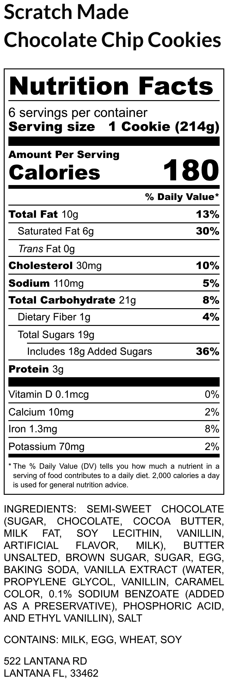Scratch Made Chocolate Chip Cookies